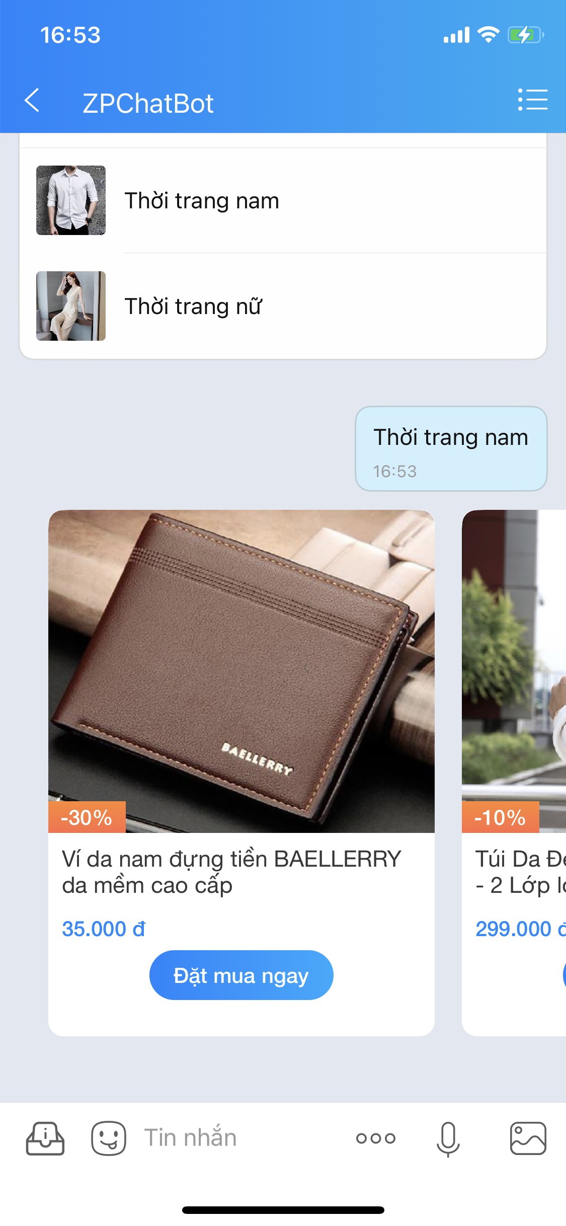 Zalo Chatbot — Xây dựng chatbot cho doanh nghiệp không cần lập trình